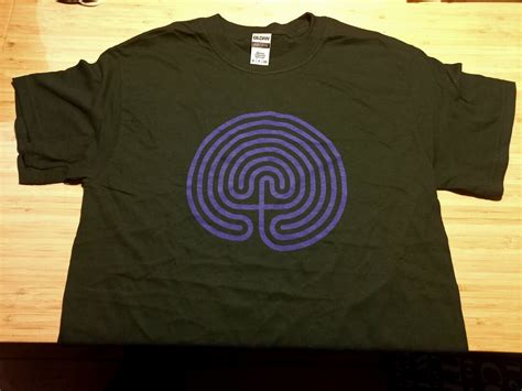 Labyrinth T Shir T Green Etsy