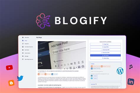 Blogify Outil révolutionnaire pour créer des articles de blog optimisés