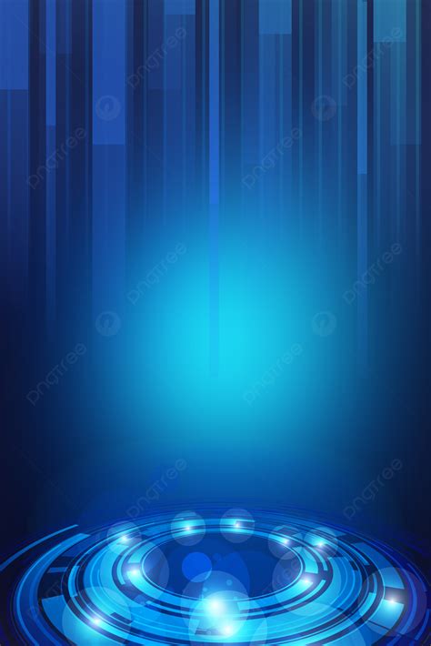 Background Latar Belakang Poster Biru Teknologi Minimalis Biru Sederhana Propaganda Teknologi