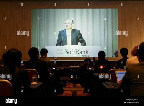 Tokyo Japan 10th May 2017 Softbank Chairman And Ceo Masayoshi Son