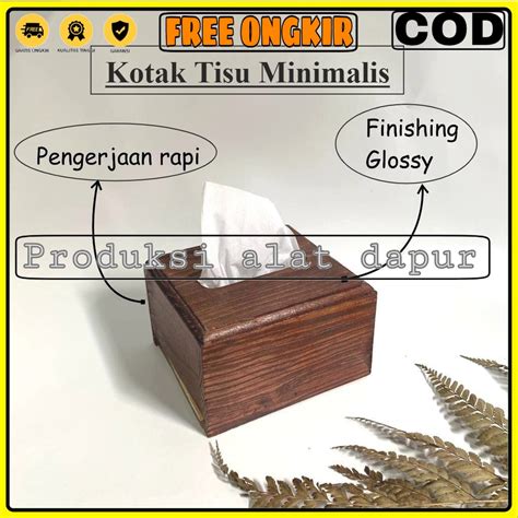 Jual Kotak Tisu Kecil Kayu Pinus Tempat Tisu Kayu Tisu Makan