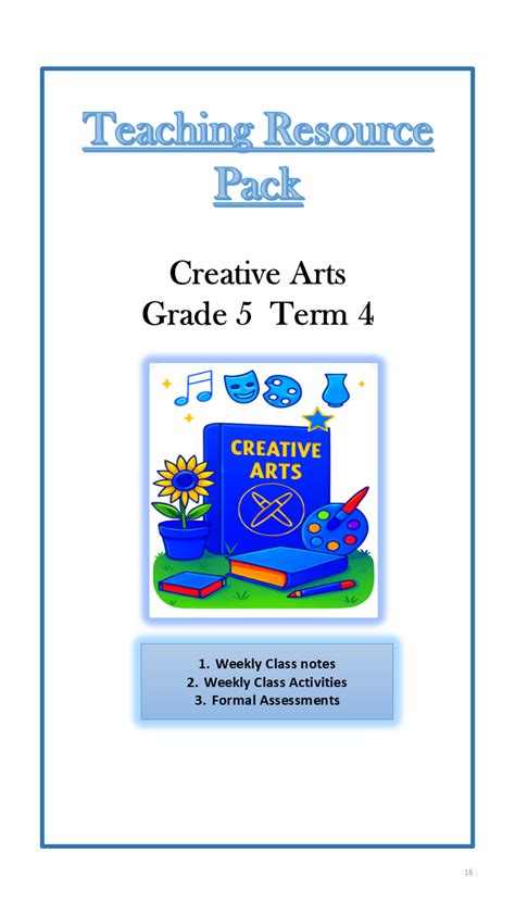 Creative Arts Grade 5 Term 4 Simple Easy