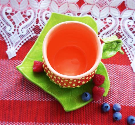 Strawberry Mug Authentic Tea Set Strawberry Cup Cappuccino Etsy