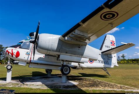 1103 Royal Thai Navy Grumman Aerospace S 2F Tracker Photo By Dirk