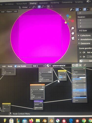 why does my texture image turn purple in the shader editor ask