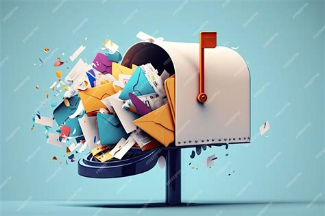 mailbox with overflowing mail a sign of successful and popular business