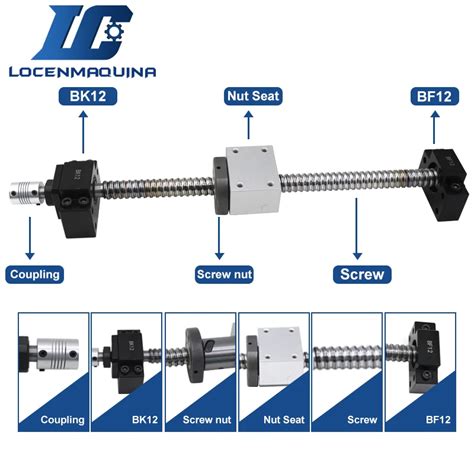 Ball Screw Sfu1605 Set 350 1200mm End Machined Bk12 Bf12ball Nutdsg16