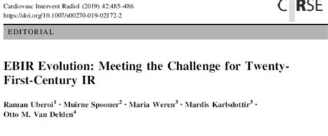 El Ebir Cambiará Su Formato Sociedad Española De Radiología Vascular E Intervencionista Servei