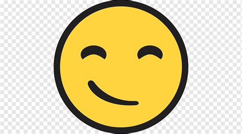 Smiley Emoji Smirk Emoticon Senyum Tersenyum Wajah Smiley Stiker