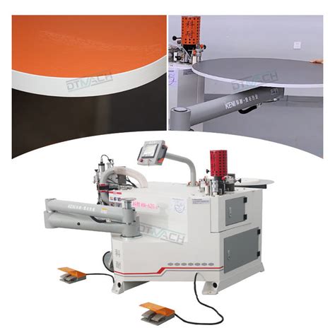 Curve And Straight Edge Banding And Trimming Machine For The Circled Tables China Curve Edge