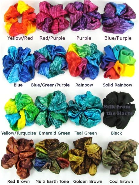 Large Silk Satin Hair Scrunchies Bff T For Girls Women