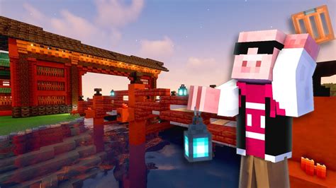 【マイクラ建築】異世界に続く和風の橋と大きな門を作る 58【マイクラ】【menワールド2022】 Youtube
