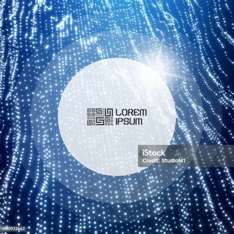 기술 배경입니다 그래픽 디자인입니다 3 차원 격자 표면 입자입니다 마케팅 광고 및 프레 젠 테이 션에 대 한 그림입니다 0명에 대한 스톡 벡터 아트 및 기타 이미지 Istock