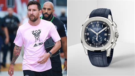 Lionel Messi Rocked A Patek Philippe Aquanaut Chronograph To His Most