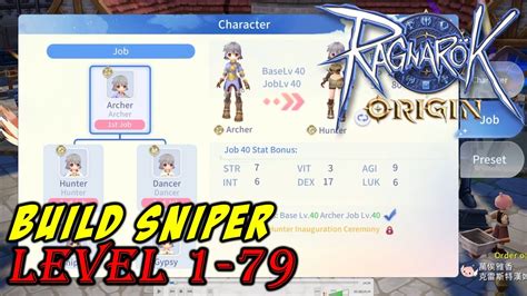 Build Sniper Lvl 1 79 Ragnarok Origin [indonesia] Youtube