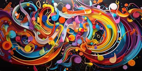 Premium Ai Image Ai Generated Ai Generative Music Rhythm Audio Abstract Geometric Background