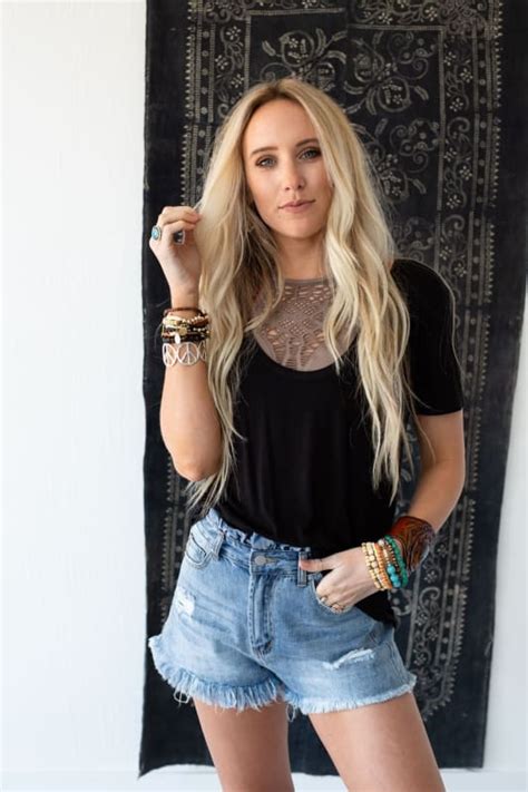 Scoop Neck Bralette Tee Black Three Bird Nest