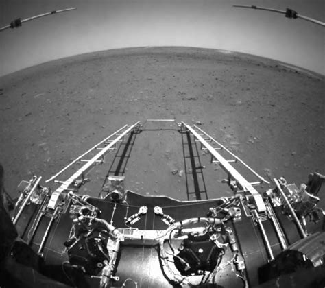 Chinas Zhurong Rover Beams Back Its First Mars Images