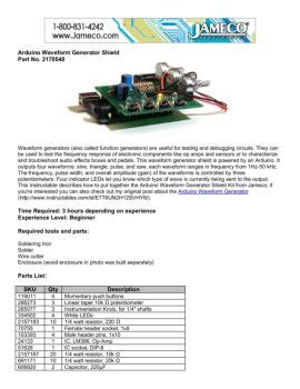 Arduino Waveform Generator Shield Flipbook By Fliphtml