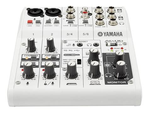 Mesa Som 6 Canais Yamaha Ag06 Interface Qualysom