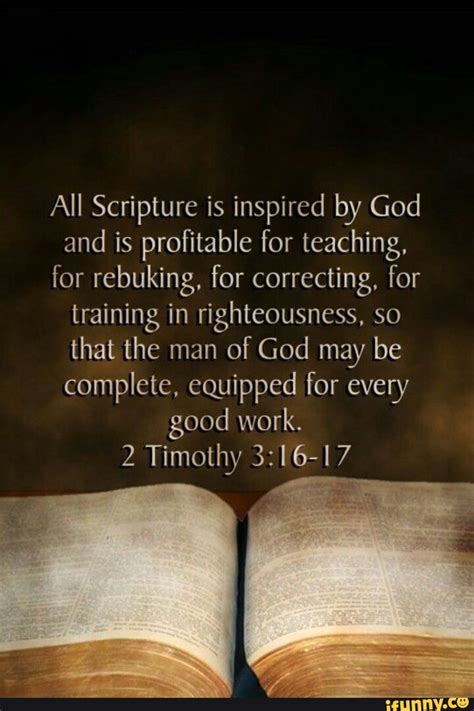 All Scripture Is Inspired By God And Is Profitable For Teaching For
