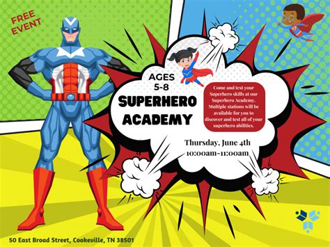 Superhero Academy Tue Jun Am Am Putnam County Library The