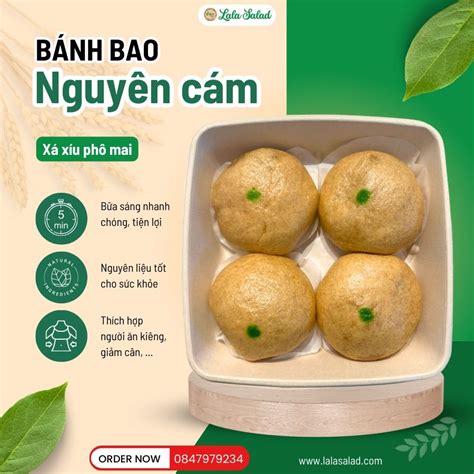 Bánh Bao Nguyên Cám Lala Salad