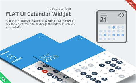Flat Ui Calendar Widget For Calendarize It Calendarize It