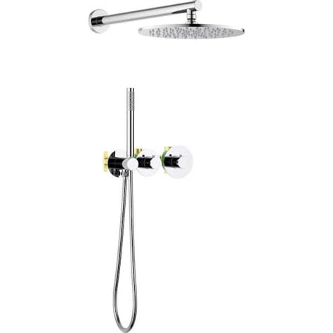 Kibi 2 Handle 1 Spray Shower Faucet 18 Gpm With Corrosion Resistant