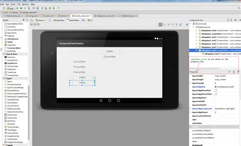 Java Does Android Studio Layout Editor Shows Custom View Properties