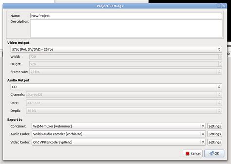 New Project Settings And Rendering UI The Open Sourcerer