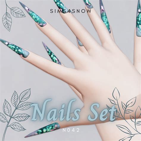 Nails Set N042 The Sims 4 Create A Sim CurseForge
