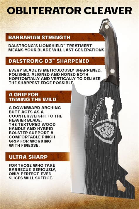 Meat Cleaver The Obliterator Barbarian Dalstrong © Dalstrong Canada