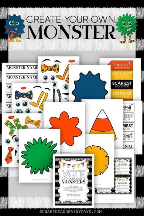 Create Your Own Monster Template
