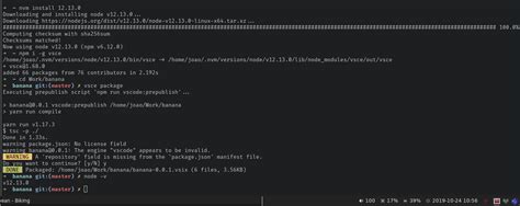 Vsce Package Failes On NodeJS But Works On Earlier Versions Issue Microsoft