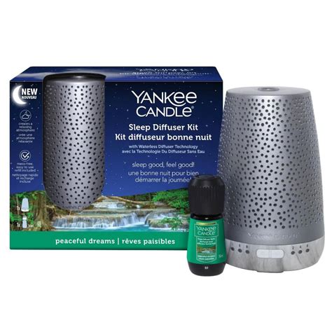 Yankee Candle Peaceful Dreams Silver Electric Sleep Diffuser Starter