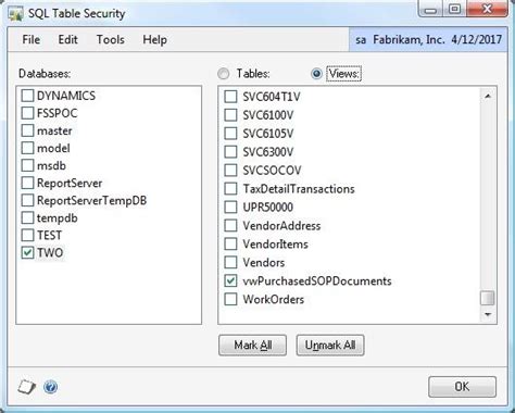 Smartlist Builder Security For Sql Server Views