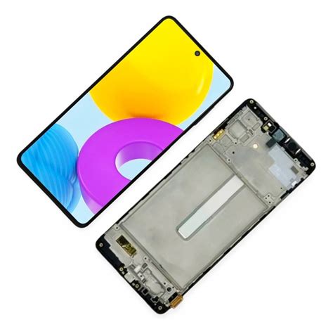 Tela Display Frontal Comp. Galaxy M52 Org. Nacional + Aro ...