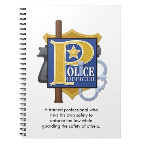 “police Officer” Notebook Zazzle