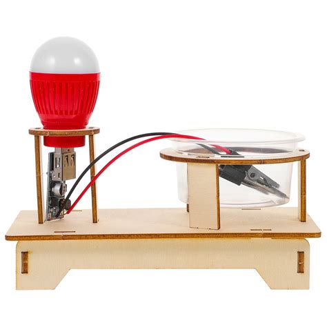 Skisuno 1 Set Circuit Physics Experiment Equipment Brine Electric Conduction Lamp Experiment Kit