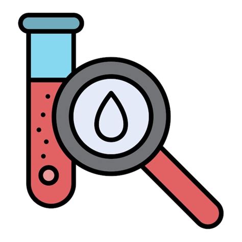 Iconos De Pruebas De Sangre Vector Premium