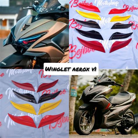 Jual Winglet Aerox Kewer Aerox Aero Winglet Aerox Vva Shopee Indonesia