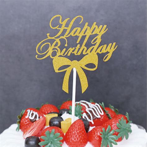 【楽天市場】誕生日 パーティー 飾り ケーキトッパー バースデー 飾り付け ケーキ ピック Happy Birthday：ハッピーラボ