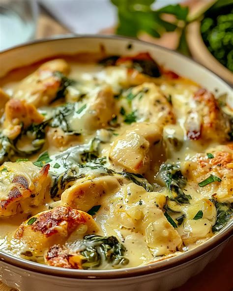 Creamy Chicken And Spinach Casserole Recipe Comfort Food
