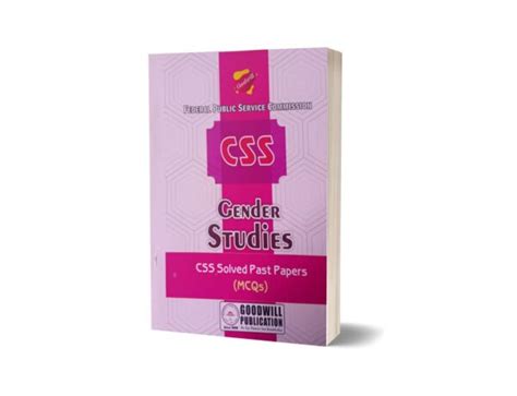 Css Solved Past Paper Mcqs Gender Studies 2016 To 2024