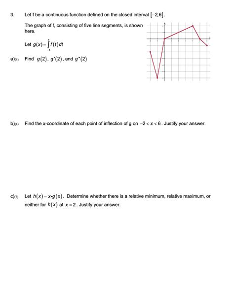 Solved Let F Be A Continuous Function Defined On The Closed