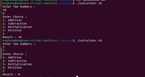 Meghana Mankar On Linkedin Calculator Shell Script Using Case Statement And Bc Basic