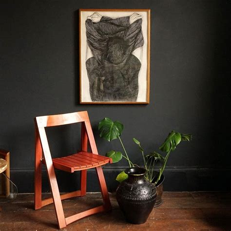 Back To Front Large Vintage Framed Original Charcoal Drawing By Sarah Cawkwell For Sale At 1stdibs