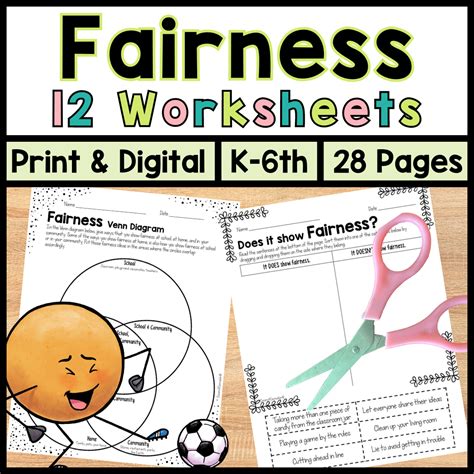 Fairness Worksheets Made By Teachers