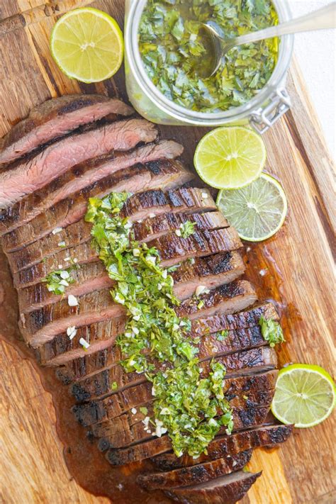 Marinated Skirt Steak With Chimichurri Sauce The Roasted Root